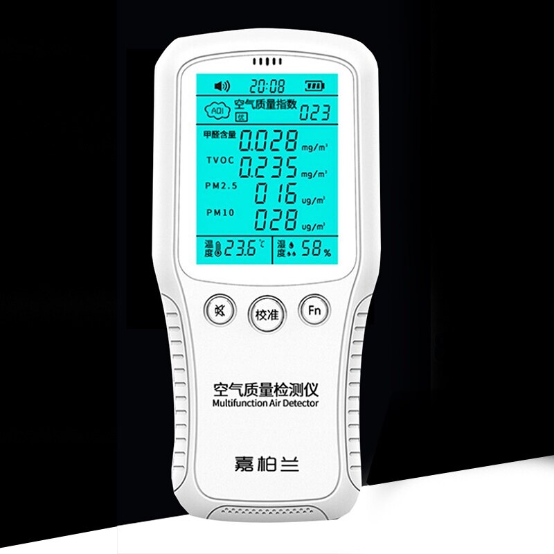 8 in1 Digital PM2.5 PM10 Air Quality Tester Gas Analyzer Formaldehyde ...