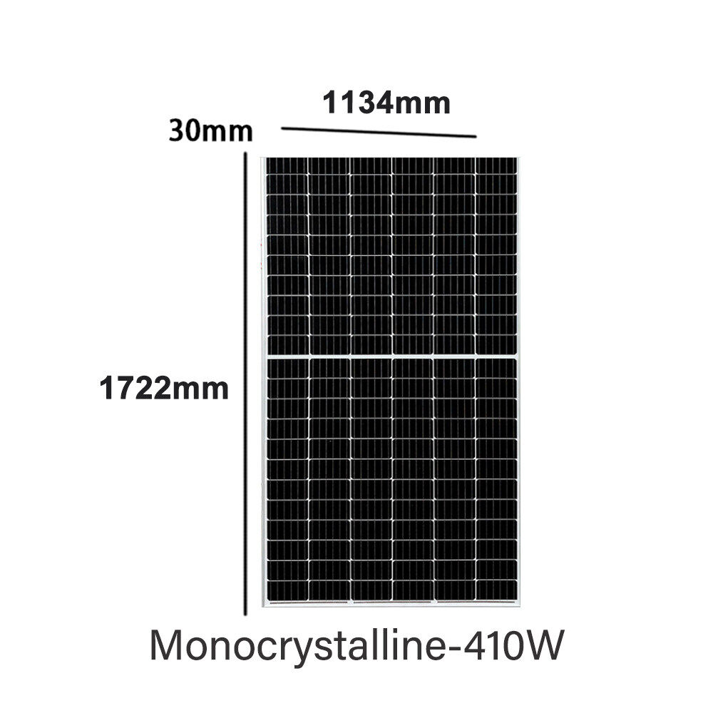 185W/410W Solar Panel Mono 12 Volt Pv Full Power Monocrystalline Solar ...