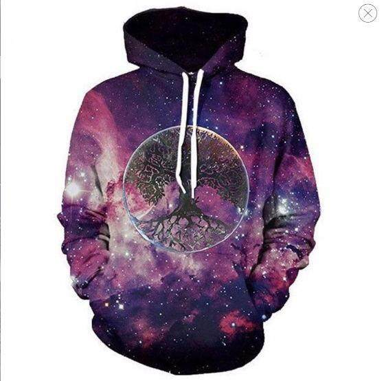 Space Galaxy Hoodies Men/Women Sweatshirt Hooded 3d Brand Clothing Cap ...
