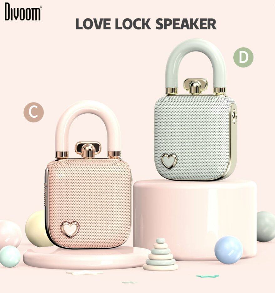 ต้นฉบับ Divoom LoveLock น่ารักบลูทูธลำโพงมืออาชีพปรับเสียงอัลตร้าการ ...