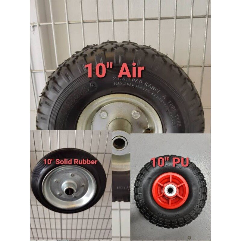 (1300mmX350mm) HEAVY DUTY GAS TROLLEY WITH 10" PNEUMATIC,SOLID AND PU ...