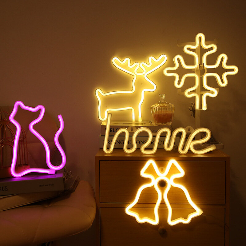 [Ready Stock]USB Battery Operate LED Neon Lights Wall Hanging Room ...