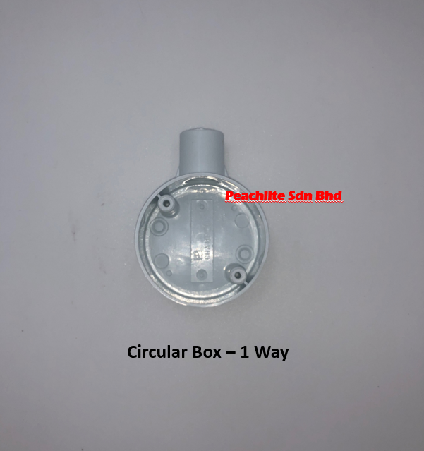 10PCS PVC CONDUIT PIPE ACCESSORIES 20MM (WHITE) – CIRCULAR BOX 1 2 3 4 ...