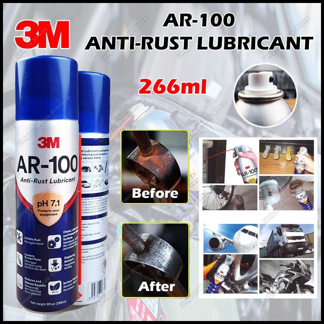 3M AR-100 Anti-Rust Lubricant Aerosal ( 266 ML) For Home Car Metal ...