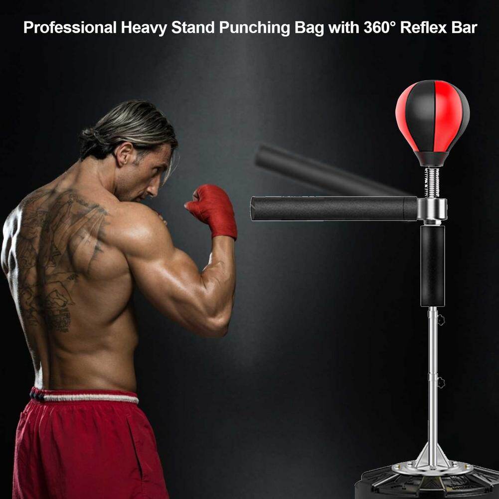 Professional Heavy Stand Punching Bag With 360 Degree Reflex Bar ...