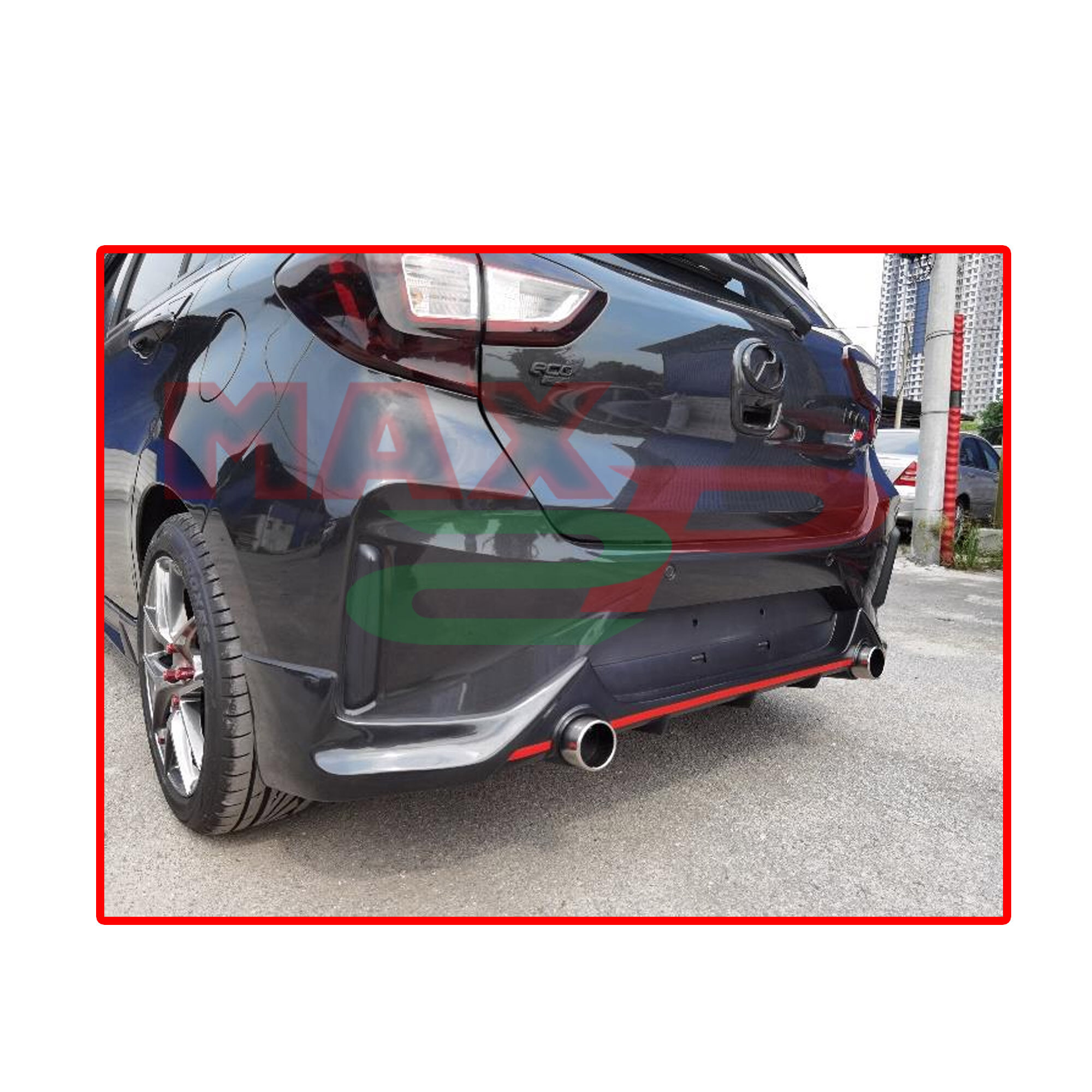Perodua Myvi Facelift (2021) DRIVE 68 Style Rear Back Skirt Skirting ...