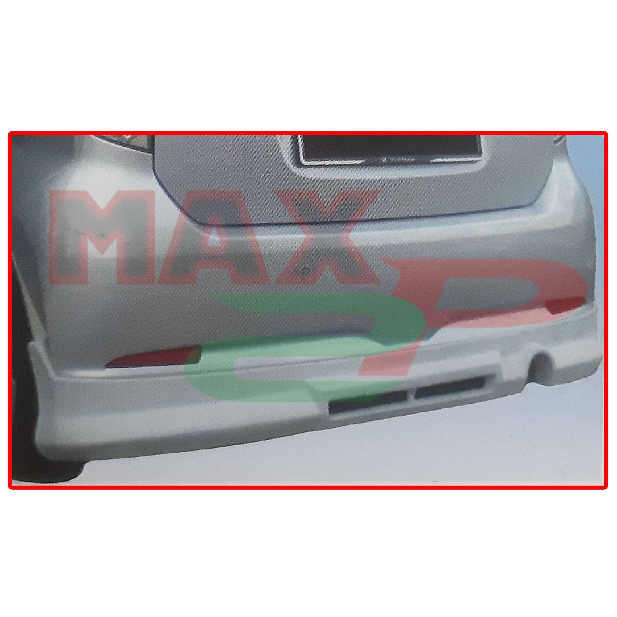 Perodua Myvi C-One Style Rear Back Skirt Lower Lip Spoiler Fiberglass ...