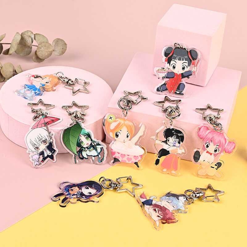 Acrylic key chain pendant animation peripheral acrylic cartoon key ...