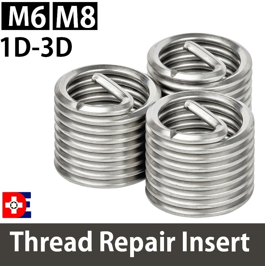 Thread Repair Inserts recoil insert M6 M8 (10pcs per pack) | Lazada