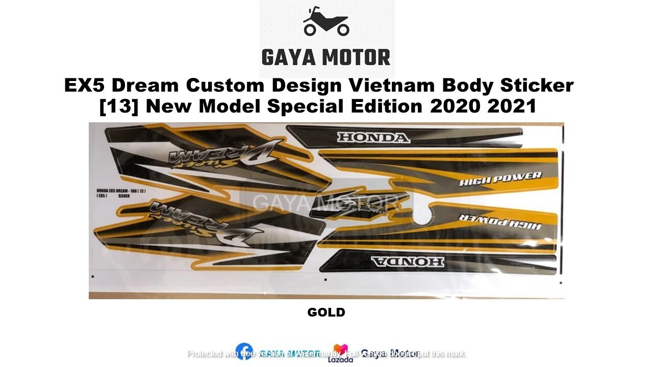 EX5 Dream Custom Design Vietnam Body Sticker [13] New Model Special ...