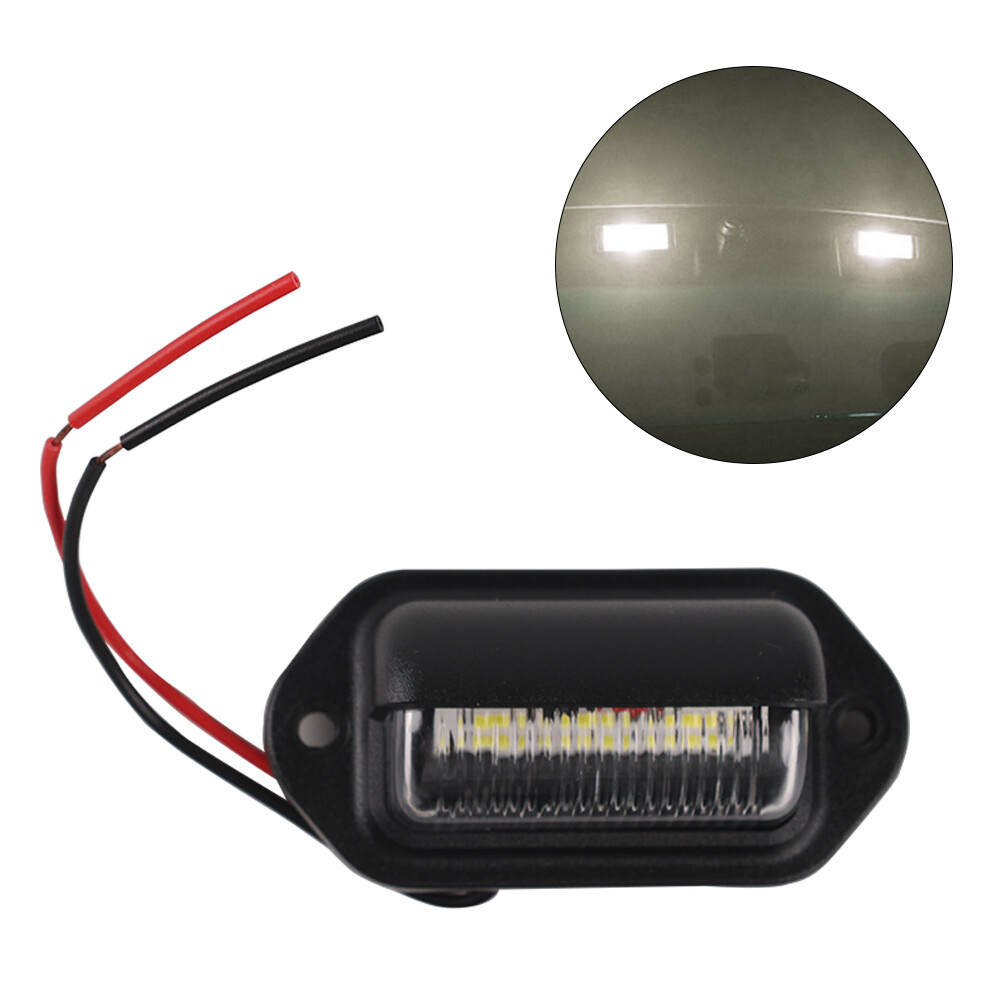 2X 6 LED License Number Plate Lights Taillight Cargo Trunk Courtesy Tag ...