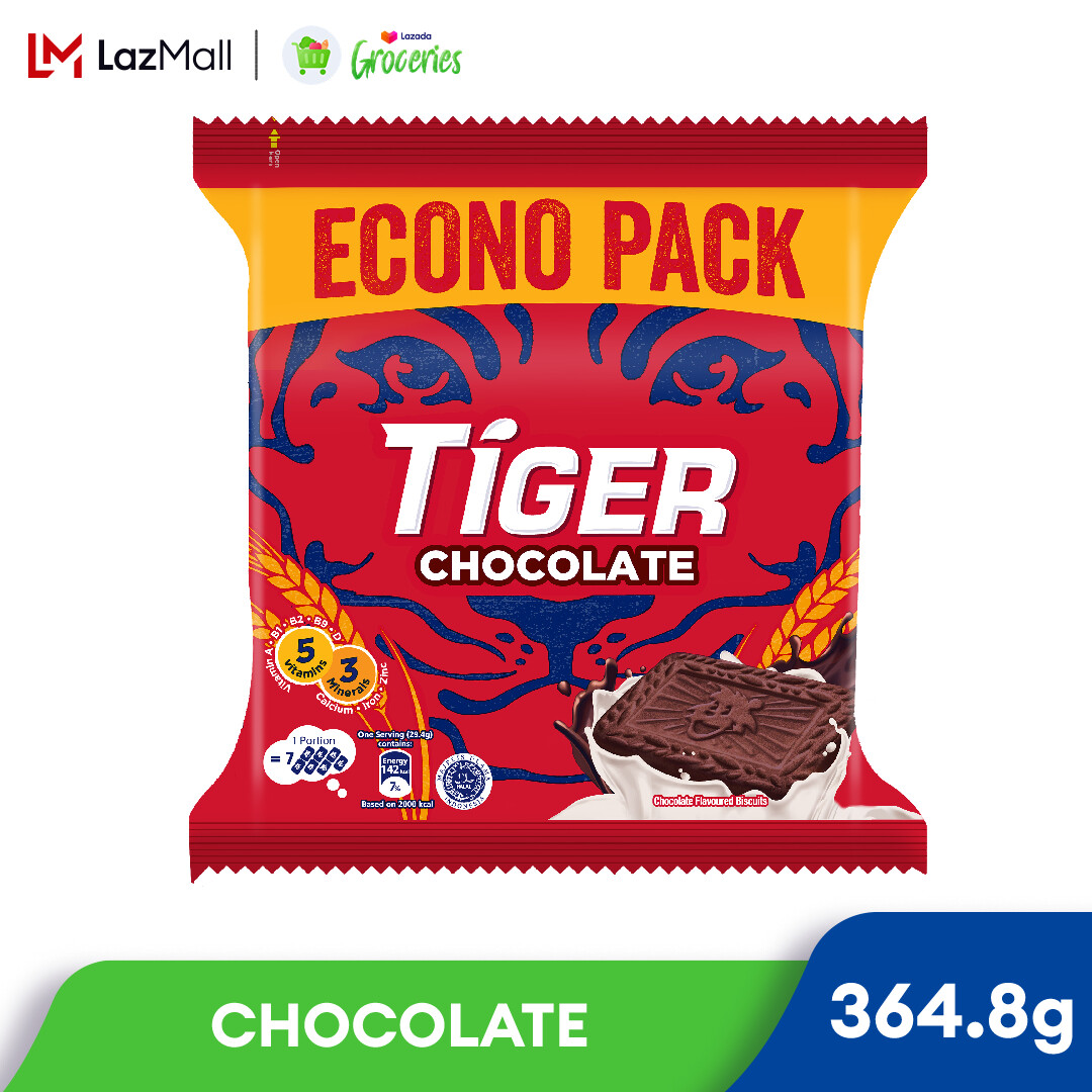 Tiger Chocolate Jumbo Pack Biscuits 364.8g | Lazada