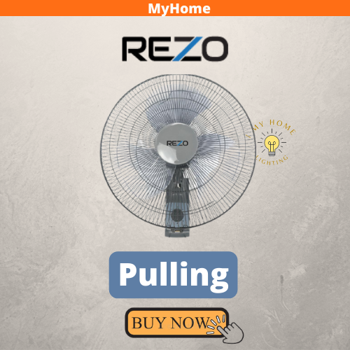Rezo U10 U20 Remote Pulling Wall Fan 16 18 inch Grey Black Kipas ...