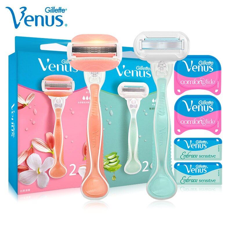 Venus Women Razor 5 Layers Blades with Lubricating Soap Sensitive Safe ...