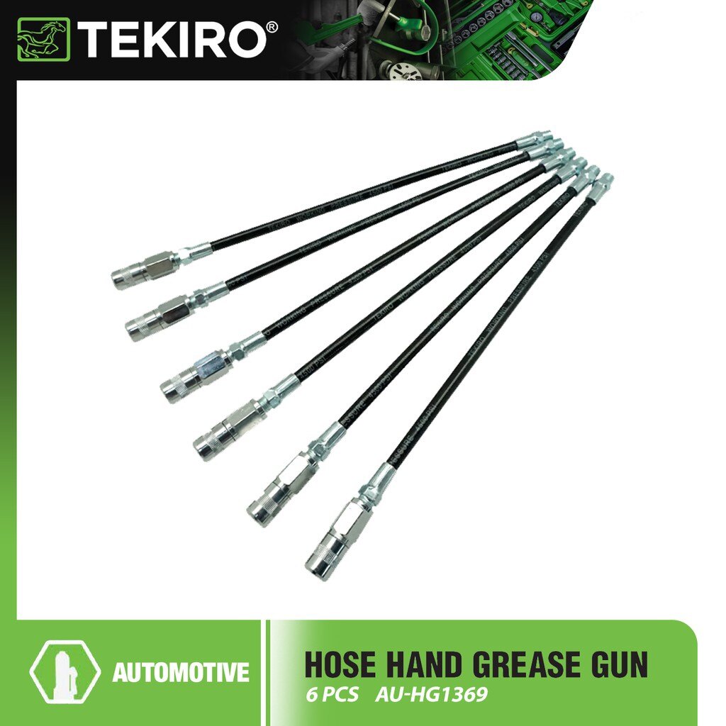 TEKIRO 6 Pcs Hose Hand Grease Gun 1/2” Flexible hose 4500psi ( AU ...
