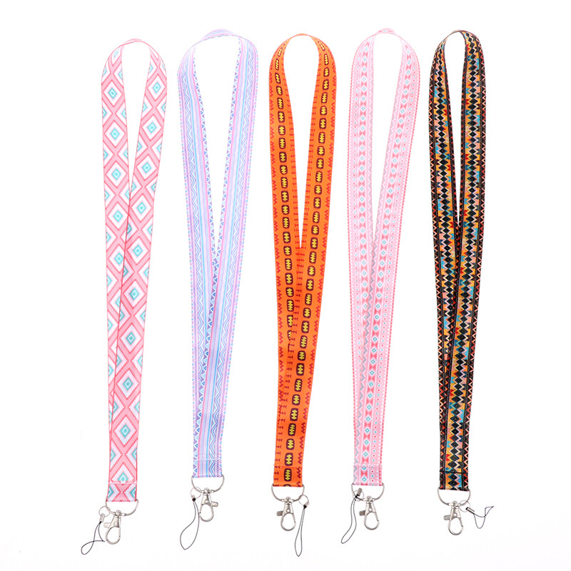 Bohemian Style Lanyards For Keychain ID Card Pass Phone USB Badge Hang ...