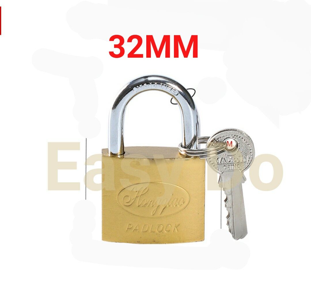 Brass Padlock Heavy Duty Security Padlock / Mangga Kunci Gold/ Door ...