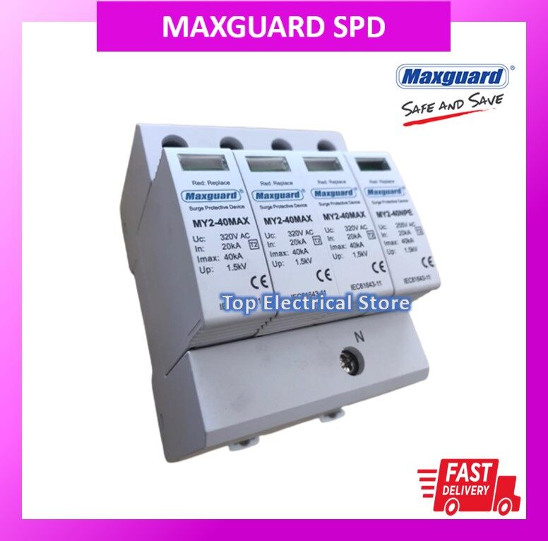 Maxguard Surge Protection Device -Maxguard SPD- 40kA - 2P-4P - MY2 ...