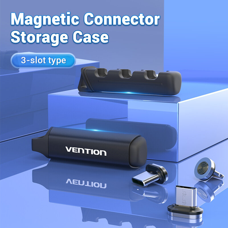 Vention Universal Magnetic Cable Plug Case Portable Storage Box for ...