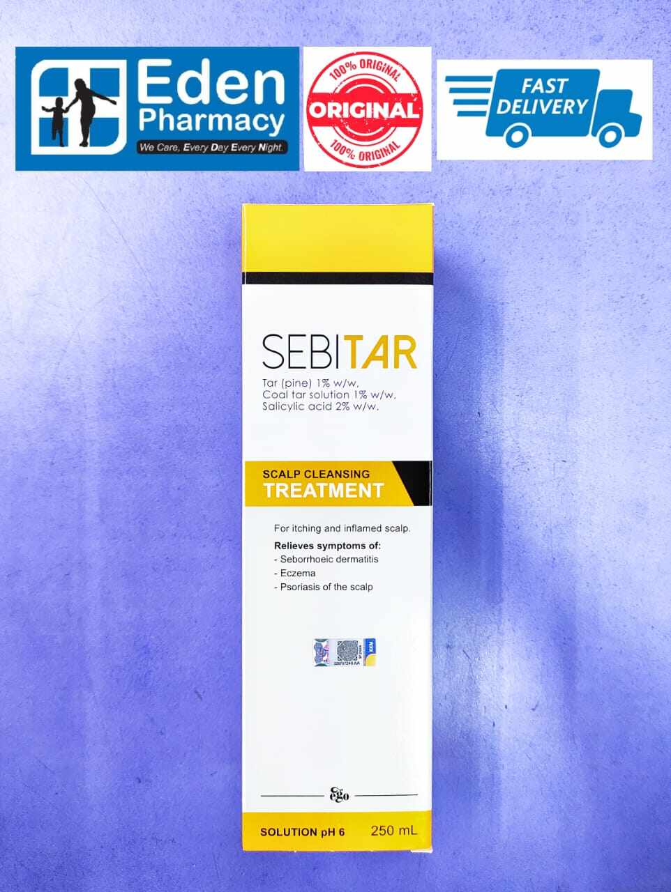 Ego Sebitar Scalp Cleansing Treatment ( Tar Shampoo ) ( 250ml ) | Lazada