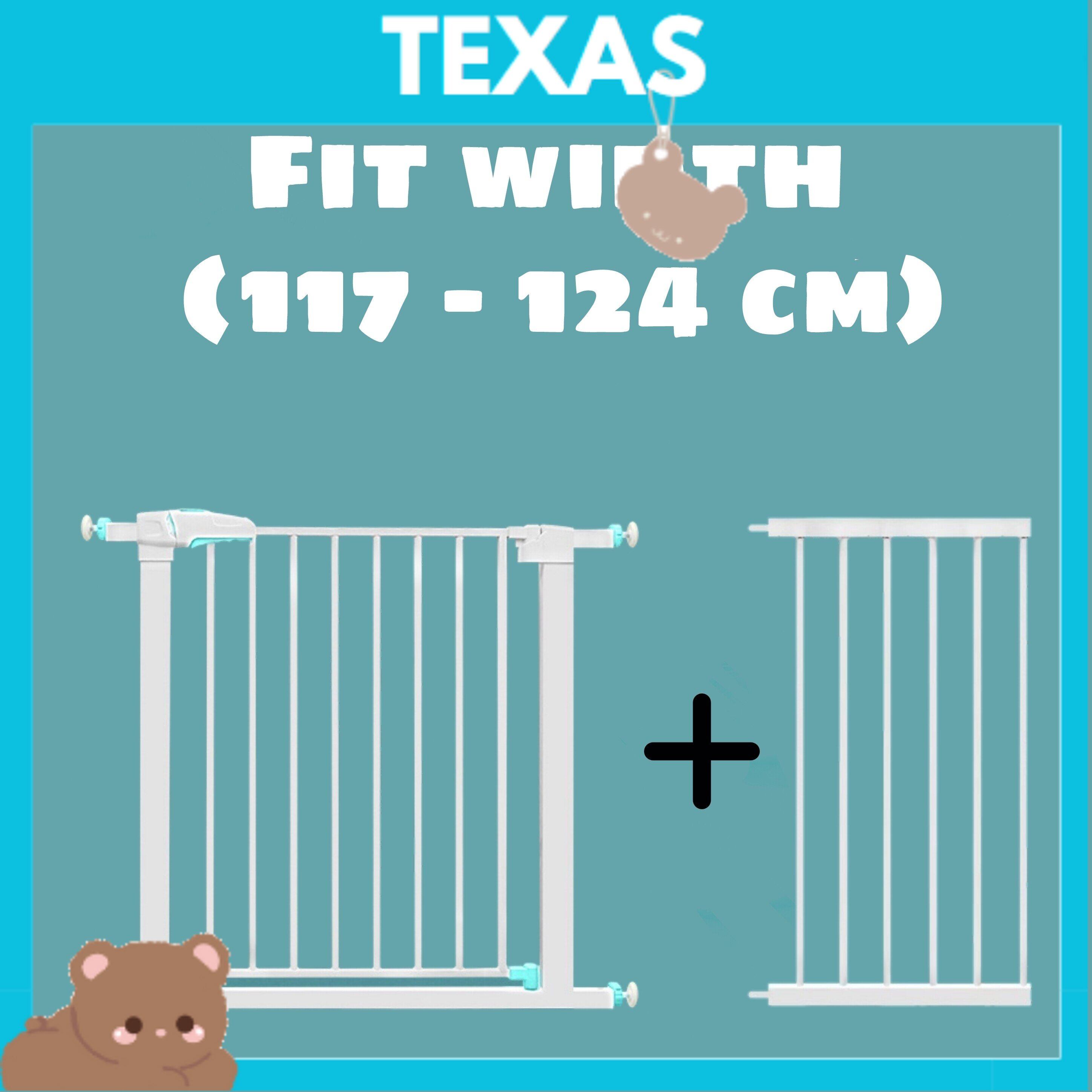 𝕋𝔼𝕏𝔸𝕊👶Safety Gate for Doorways and Stairways with Auto-Close/Hold-Open ...