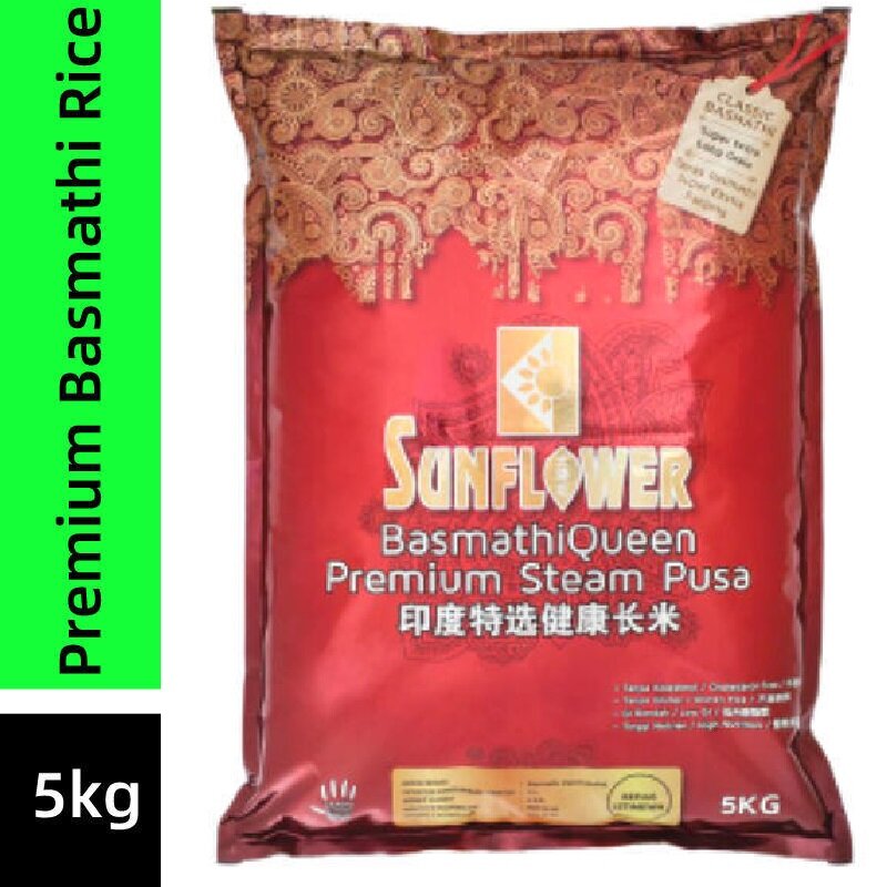 Sunflower Basmathi Queen Premium Steam Pusa Rice 5kg | Lazada