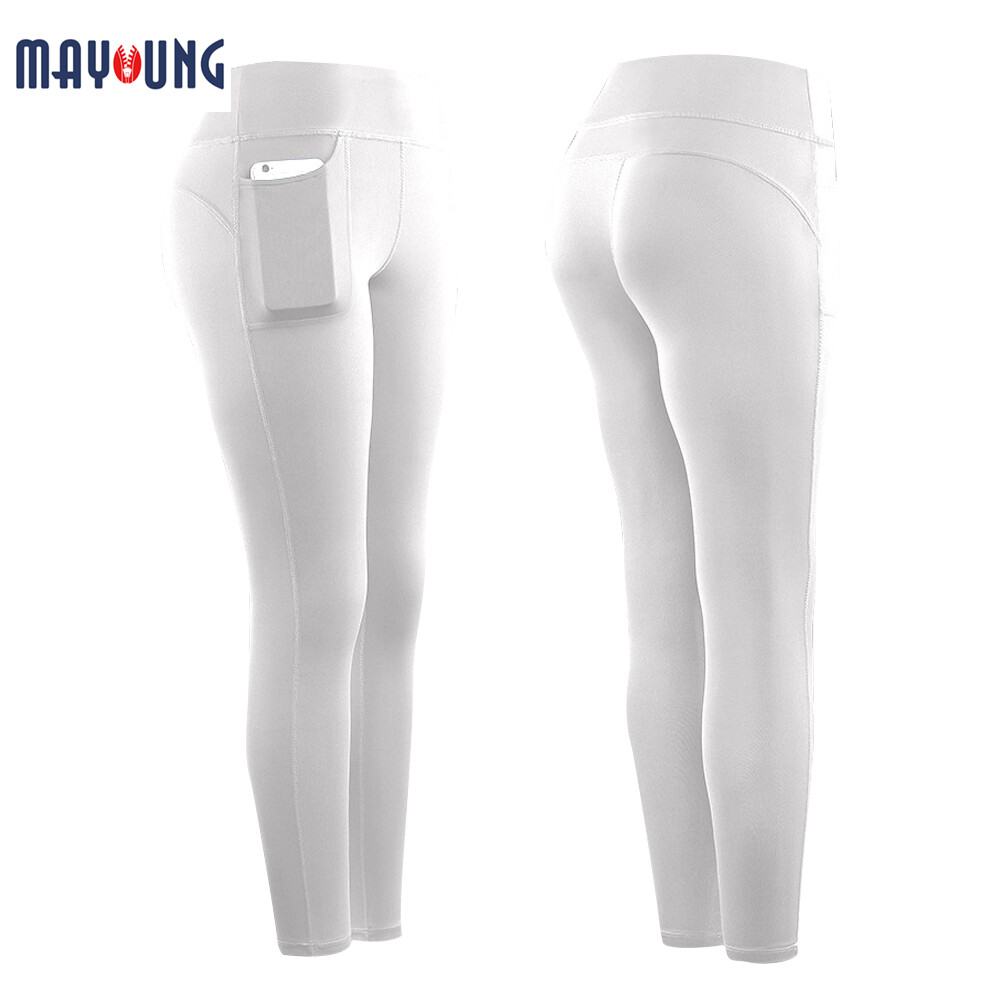 Mayoungกางเกงโยคะของผู้หญิง,เลกกิ้งกีฬายืดได้พร้อมกระเป๋าสำหรับใส่วิ่ง ...