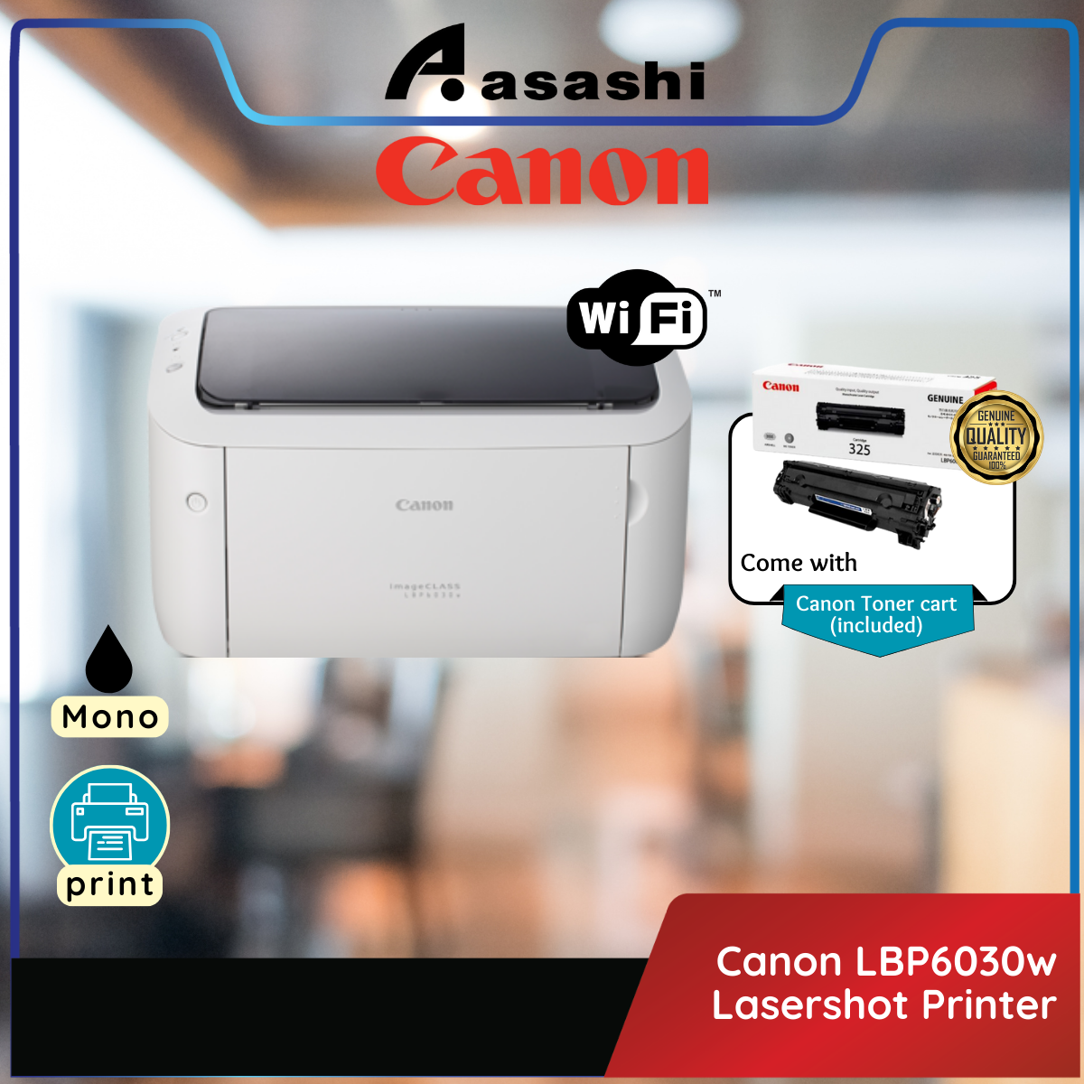 Canon LBP6030 / LBP6030W Lasershot Printer (Print) | Lazada