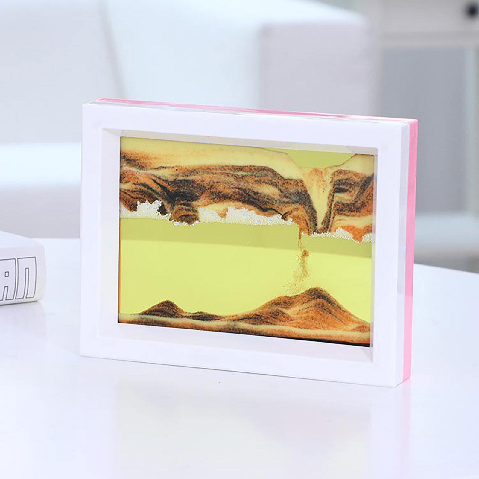 JOYJ 3D รูปภาพทรายไหลใช้กันอย่างแพร่หลายแก้วภูมิทัศน์ธรรมชาติภาพทรายแบบ ...