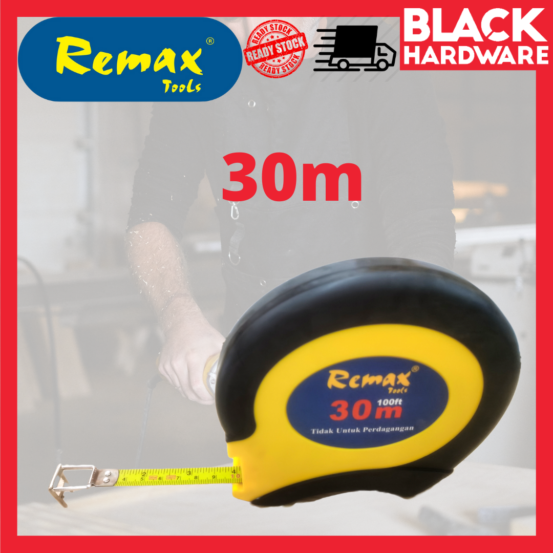 BLACK HARDWARE Remax 50m Metal Blade Measuring Measurement Tali Tape ...