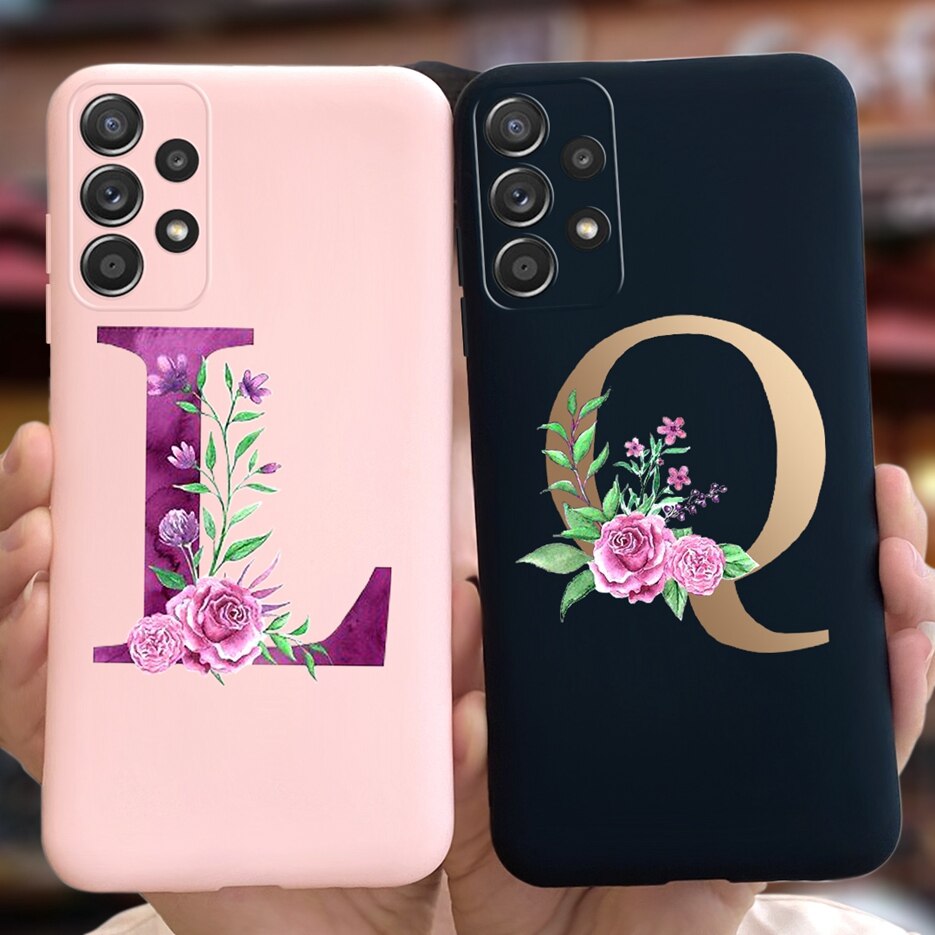 เคสสำหรับ Samsung Galaxy A13 4G SM-A135F เคสตัวอักษรน่ารักเคสซิลิโคน ...