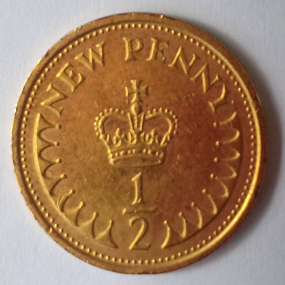 Duit syiling emas ½ sen | Lazada