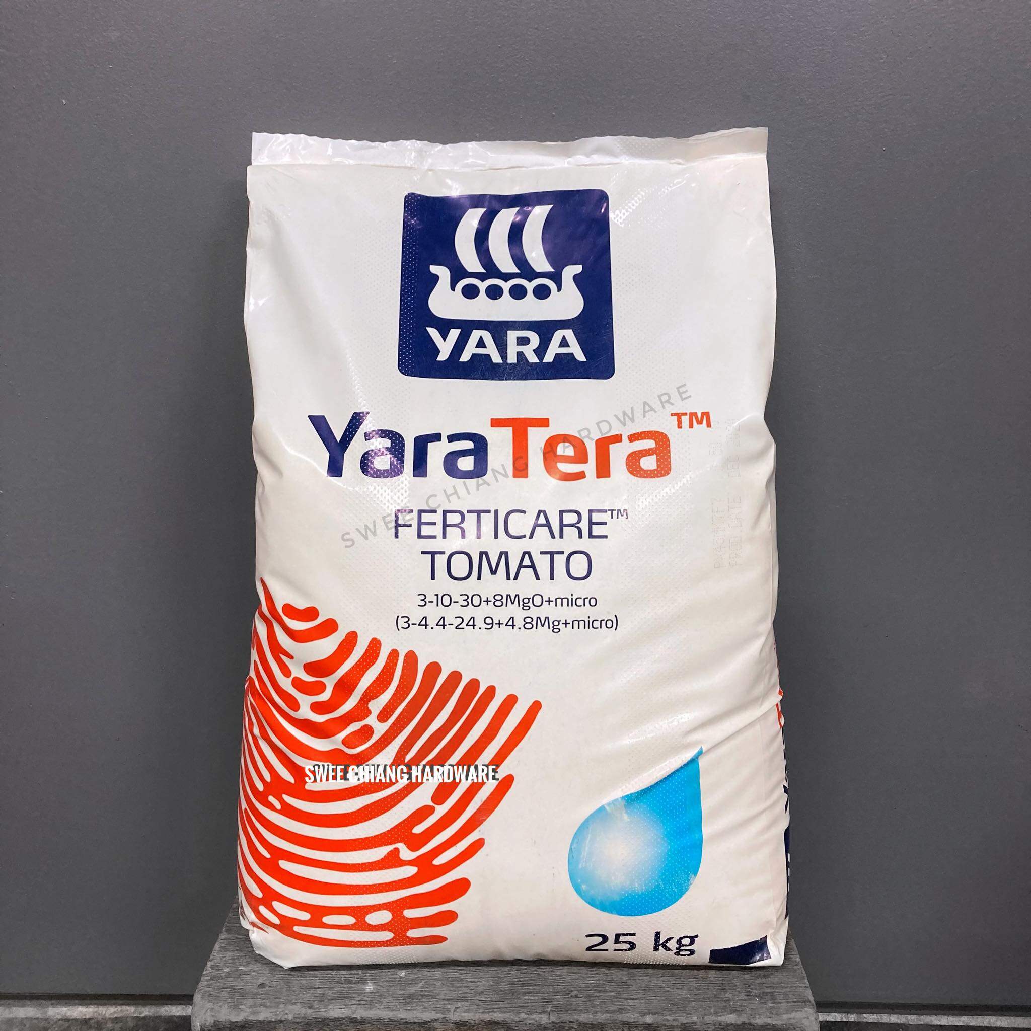YaraTera FERTICARE TOMATO 3-10-30+8MgO 25kg Water Soluble NPK EC ...
