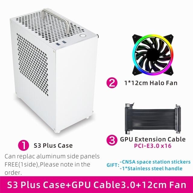 METALFISH S3 Combinat PC Gaming Case ITX MINI Small Case All Aluminium ...
