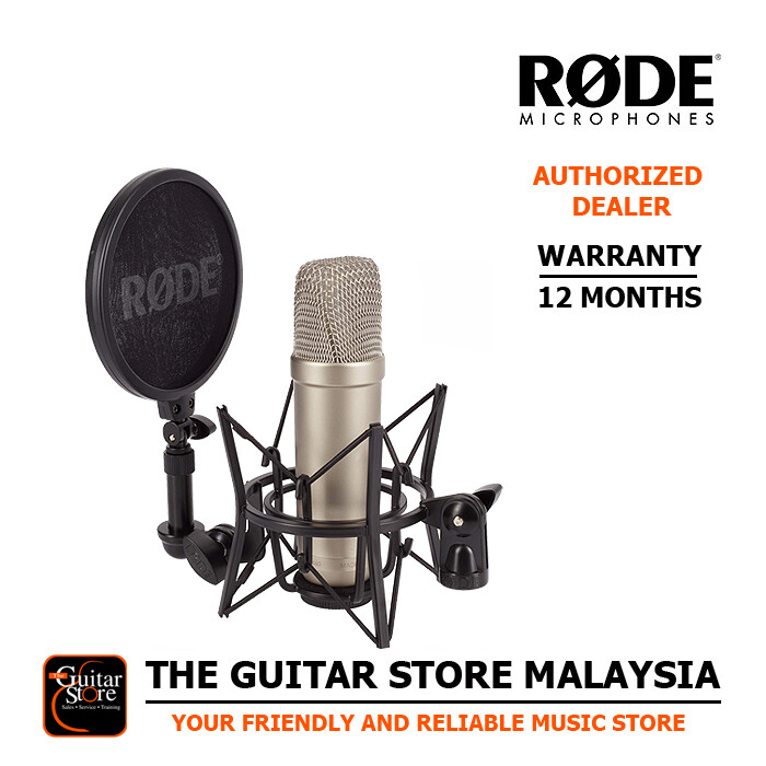 Rode NT1-A Cardioid Condenser Microphone with large Diaphragm Mic Pop ...