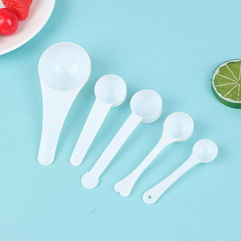 WUJI 10Pcs 1g 3g 5g 10g Measuring Plastic Scoop Measuring Spoons Milk ...