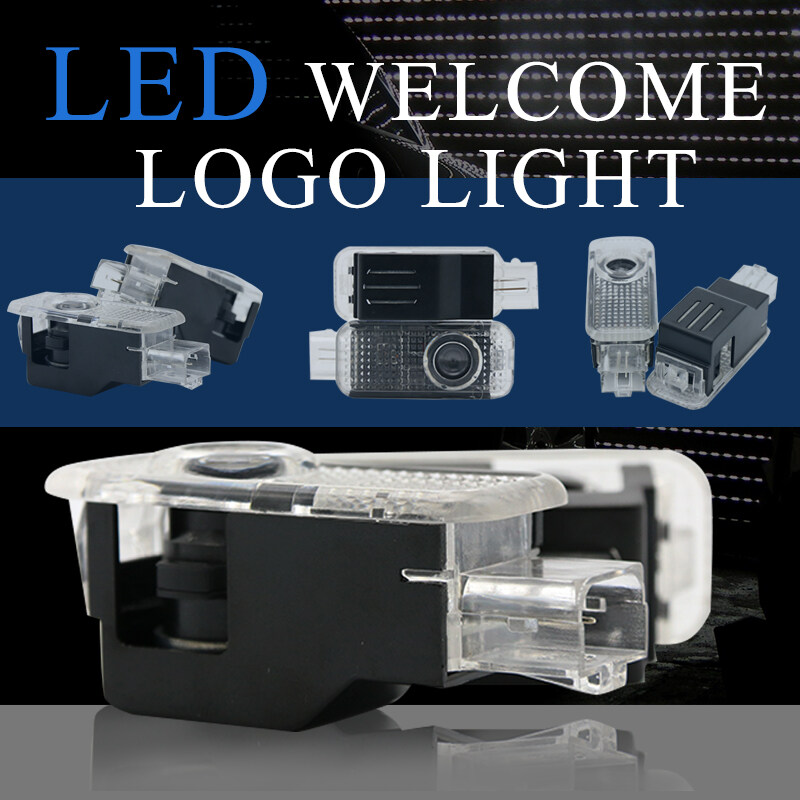 2 X Led รถประตูต้อนรับแสง Laser P Rojector Sline โลโก้สำหรับออดี้ A1 A3