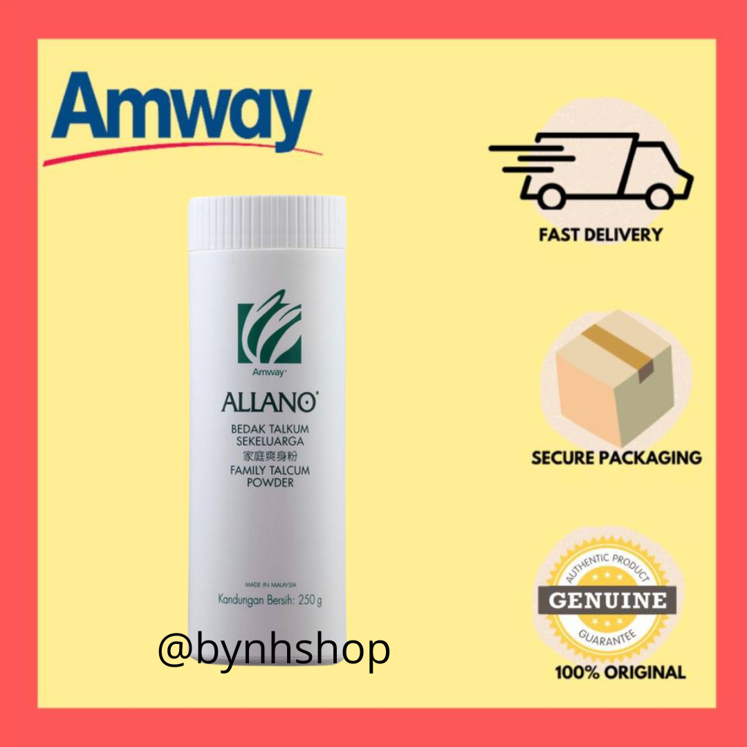 READY STOCK] ALLANO Family Talcum Powder Bedak Talkum ORIGINAL AMWAY ...