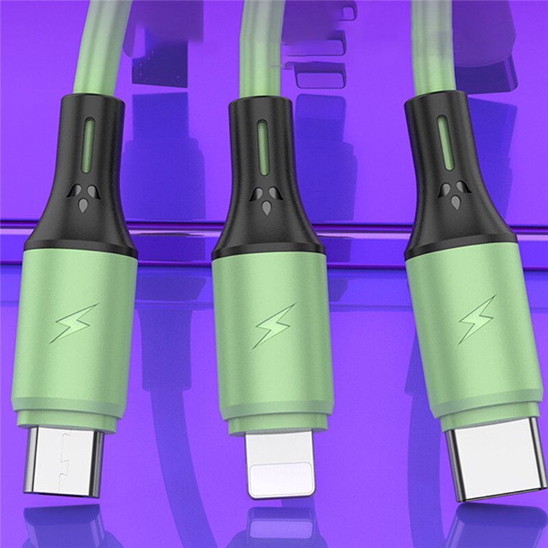 SAWU, Phù Hợp Dành Cho Apple Android Type-C, Silicone Lỏng Một Với Ba ...