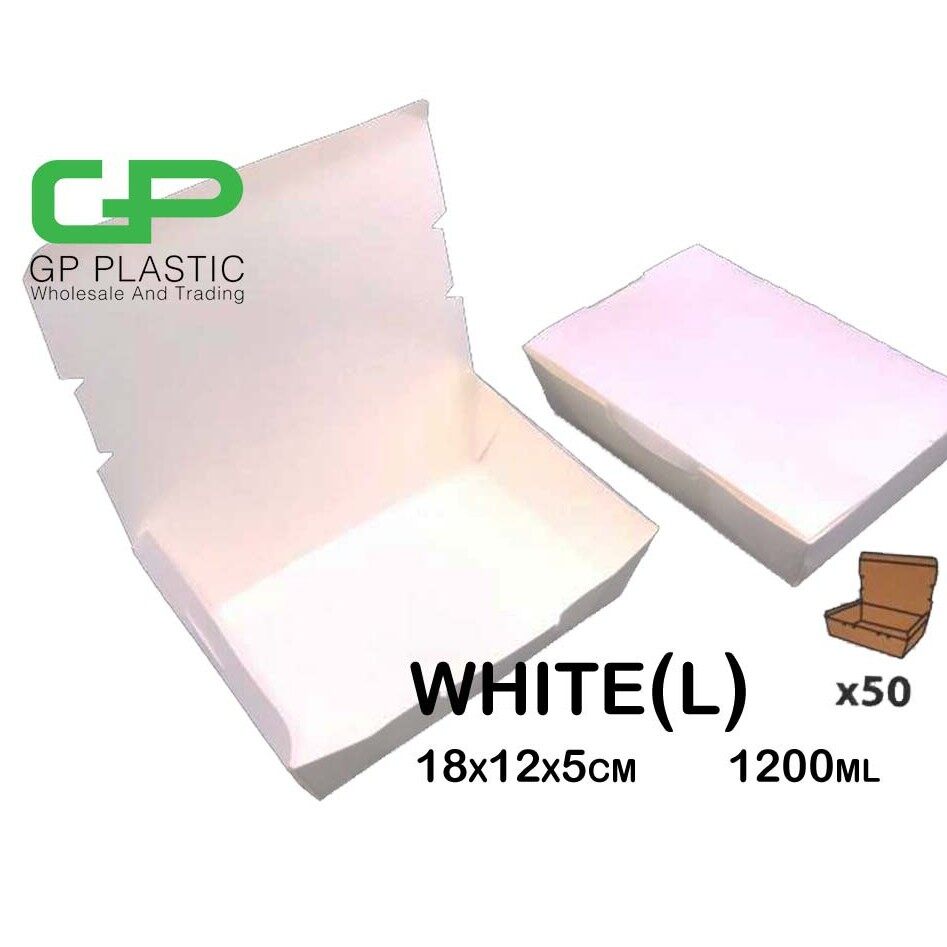 Ready Stock PAPER LUNCH BOX TAPAU - FOOD BOX - PREMIUM - WESTERN FOOD ...