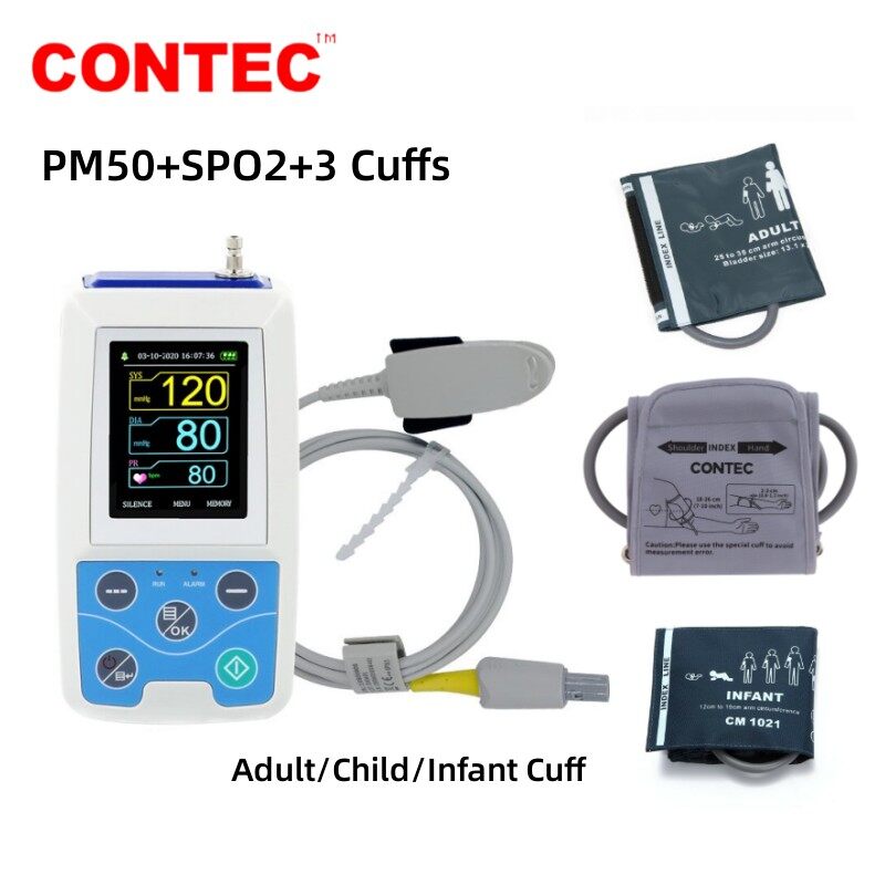 CONTEC PM50 Portable patient monitor ambulatory blood pressure monitor ...