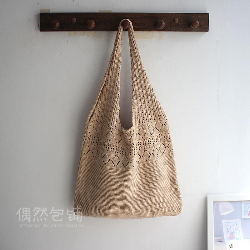 Facebook อินฟลูเอนเซอร์กระเป๋าสะพายข้างสำหรับผู้หญิง,กระเป๋าไหมพรมถัก ...