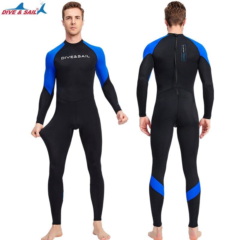 UPF50 + Full Body Rash Guard Dive Skins Wetsuit ชุดว่ายน้ำ Sun UV ...