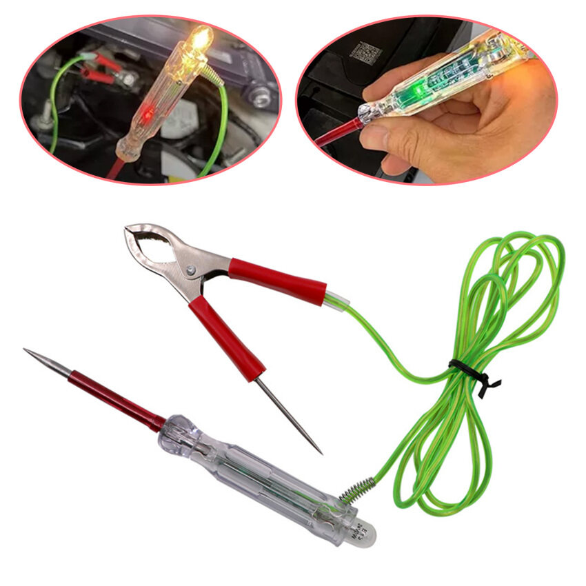 Automotive LED Circuit Tester 6-24V Test Light with Dual Probes 47 Inch ...