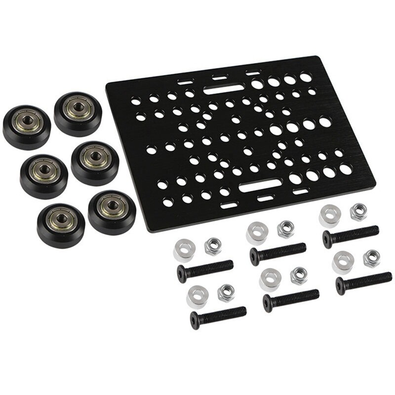 Aluminium Gantry Plate Set 20-80mm with V-Slot Solid V Wheel POM Kit ...