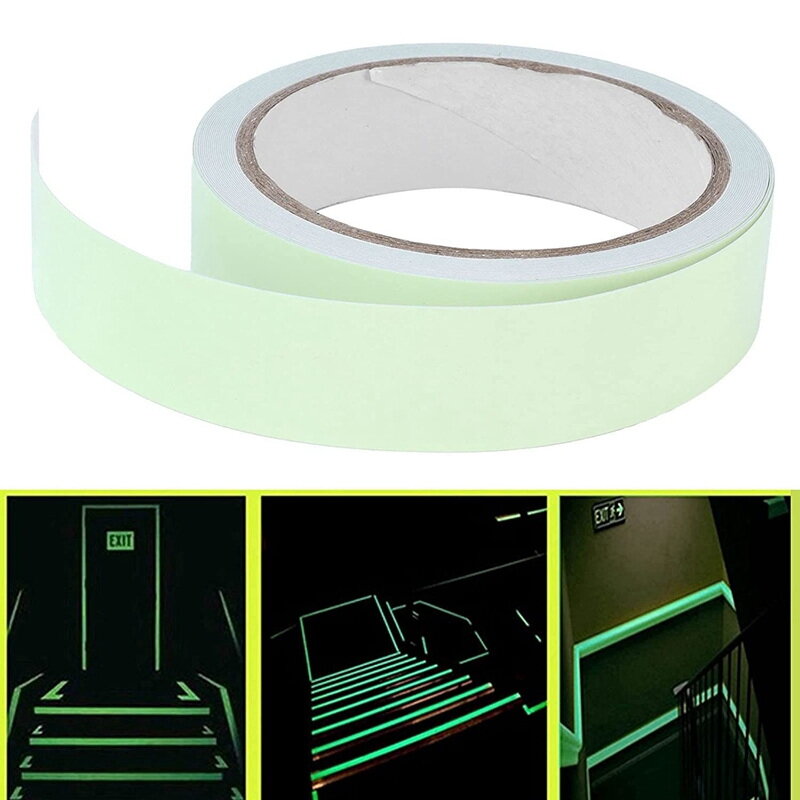 Green Fluorescent Safety Tape Luminous Tape Glow in the Dark Tape for ...