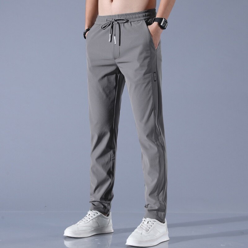 Ready Stock Black Track Pants Men Casual Pants Men Slim Fit Pants Men ...