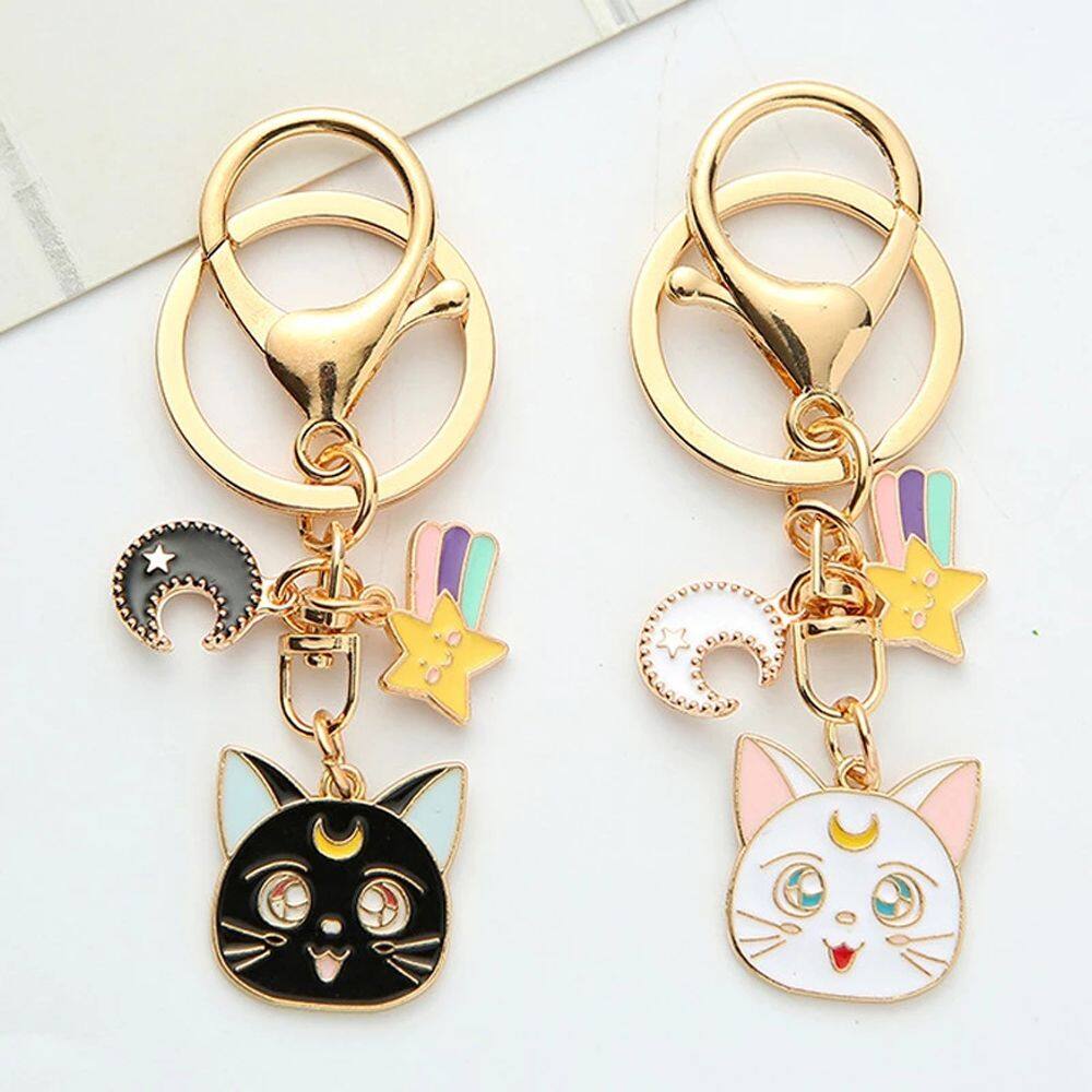 WRIGHTJ ของขวัญอุปกรณ์เสริมคู่ Key Chain กระเป๋าจี้เครื่องประดับ ...