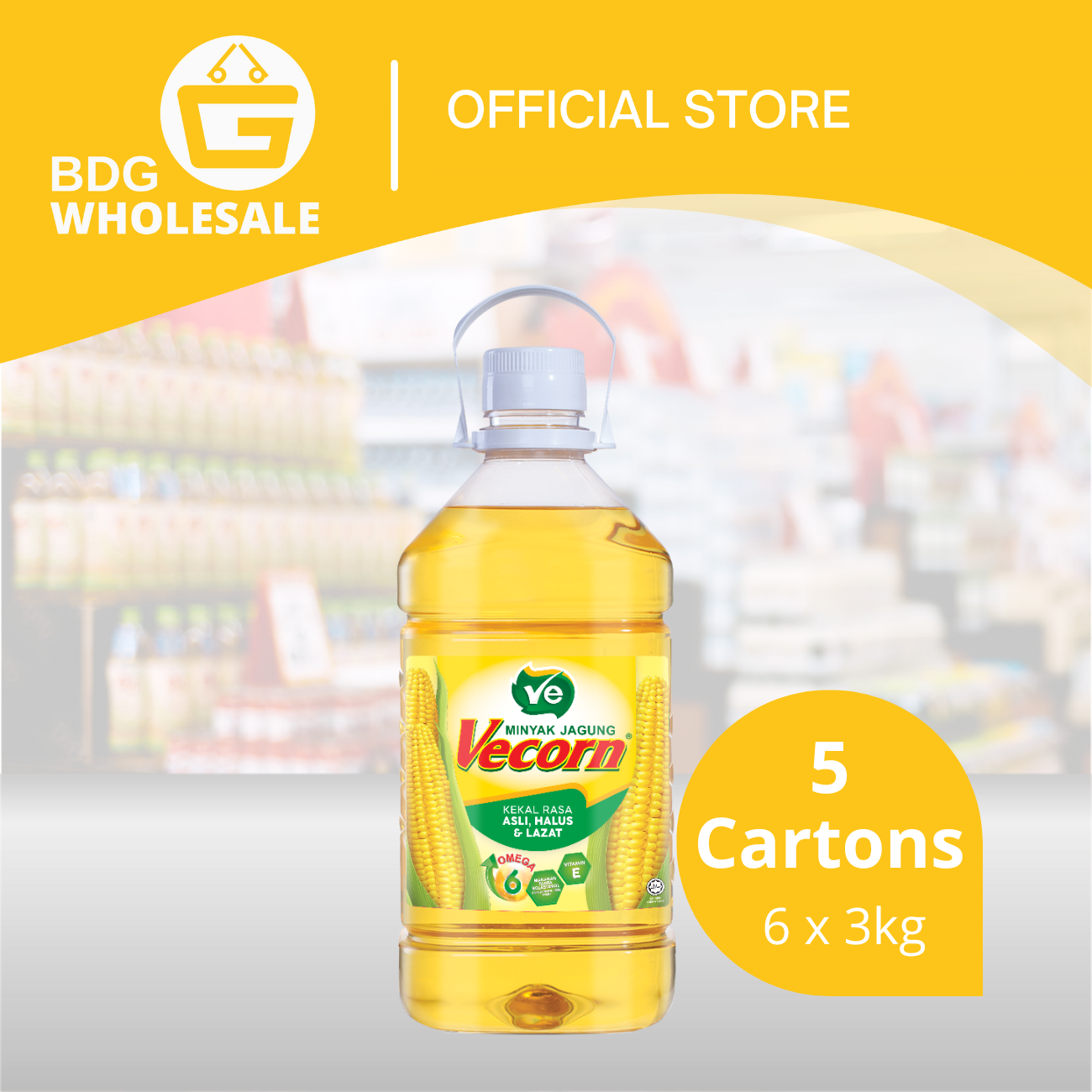 Vecorn Corn Oil 6 x 3Kg | Lazada