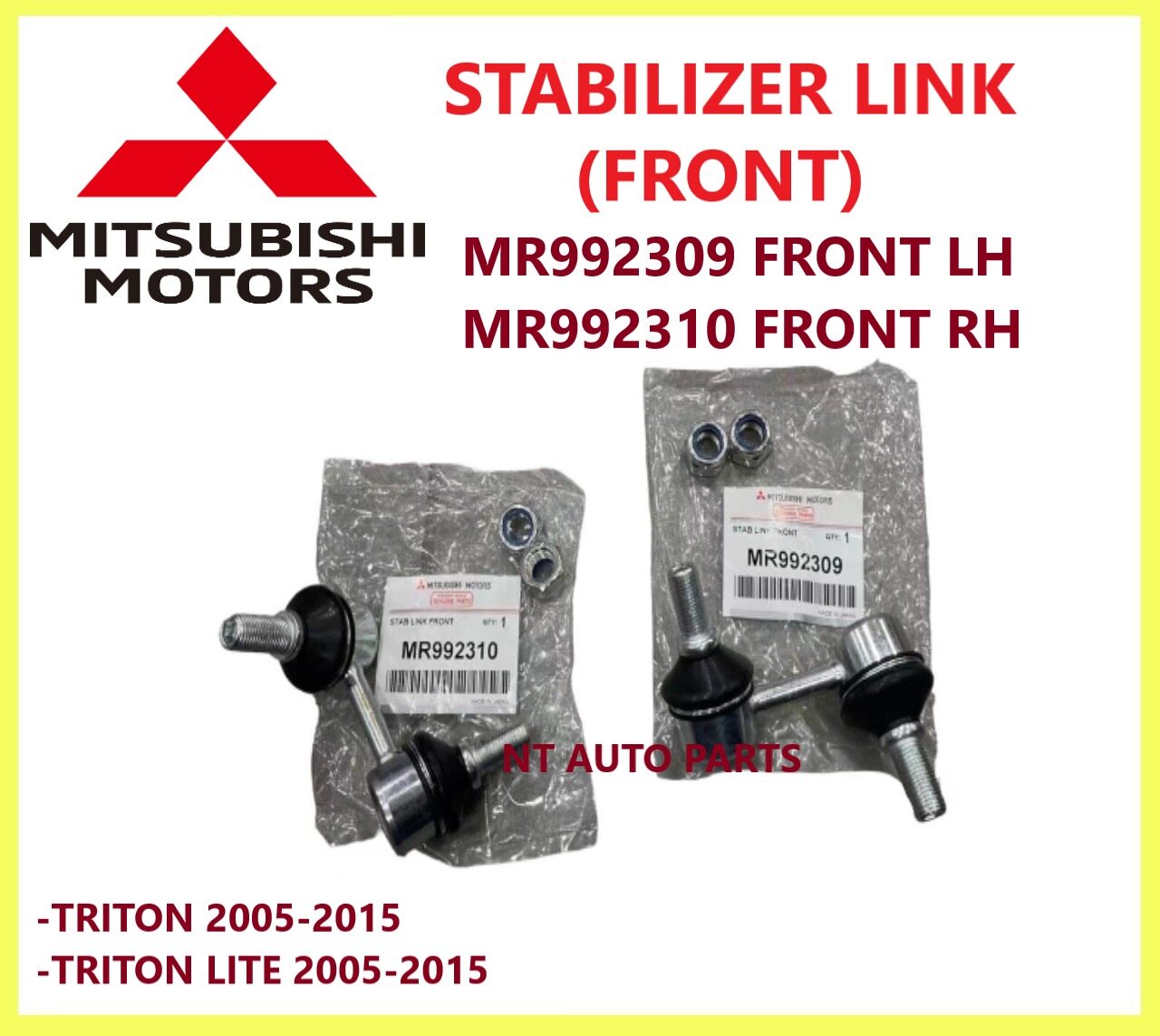 100% MITSUBISHI TRITON / TRITON LITE 2005-2015 FRONT STABILIZER LINK LH ...